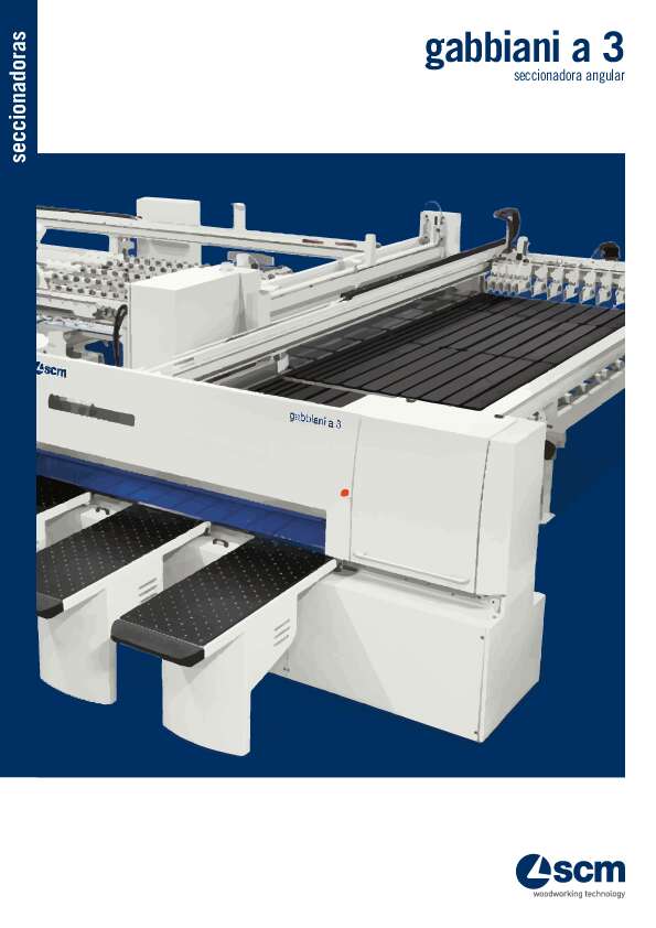 Gabbiani A3 - Seccionadora Angular - SCM Group