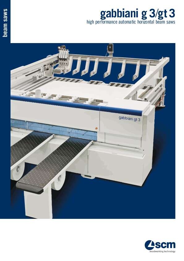Seccionadora Alto Desempenho Gabbiani G 3 - SCM Group