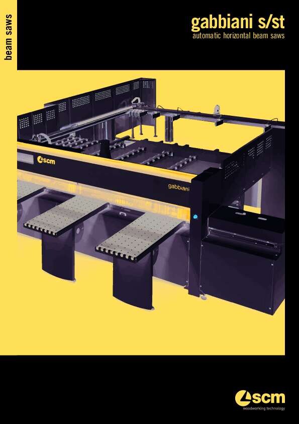 Automatic Single-Blade Beam Saw Gabbiani ST - SCM Group